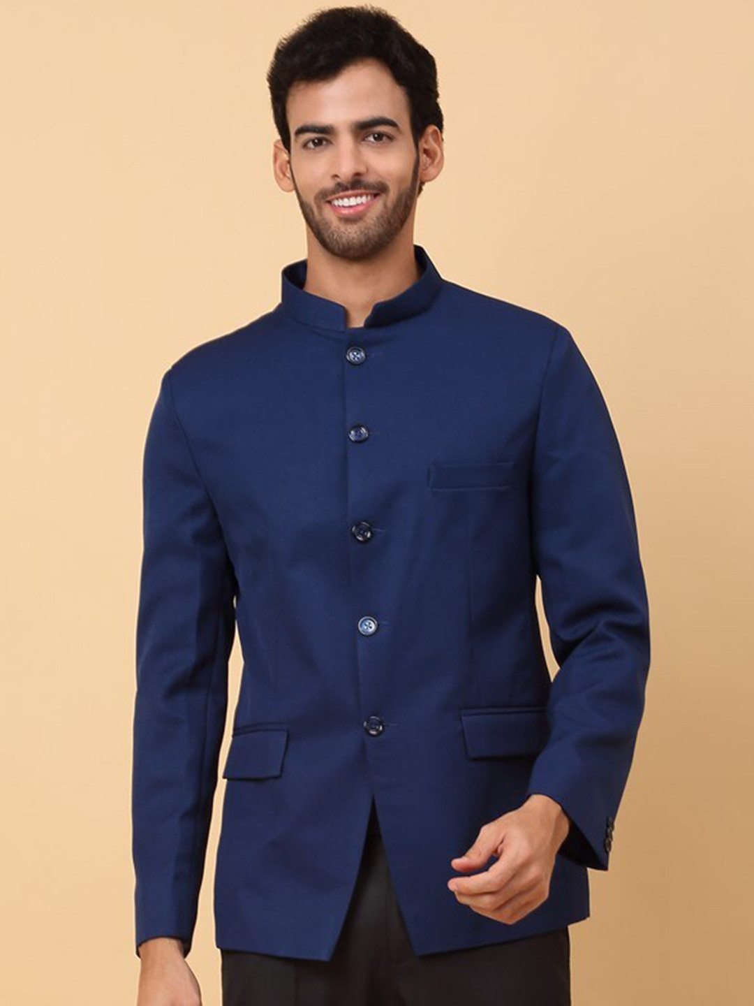 Buy KRAFT INDIA Mandarin Collar Blazers - Blazers for Men 26116446 | Myntra