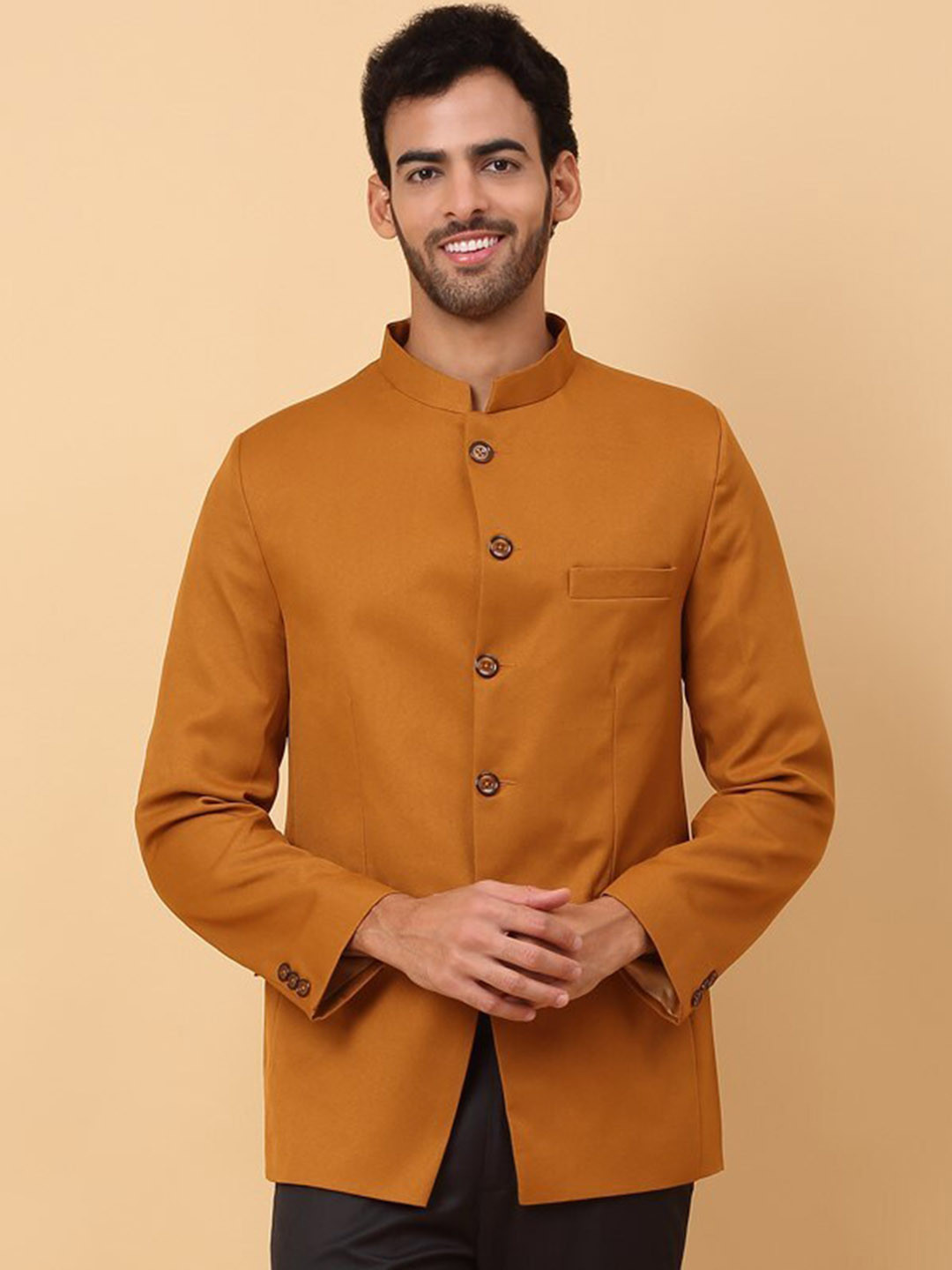 Buy KRAFT INDIA Mandarin Collar Blazers - Blazers for Men 26116454 | Myntra