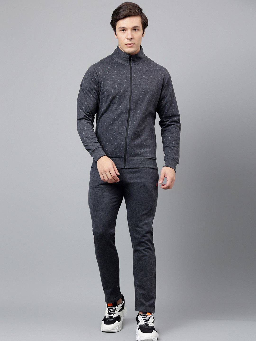 Buy FCK GOLD Geometric Printed Relax Sports Tracksuit - Tracksuits for ...