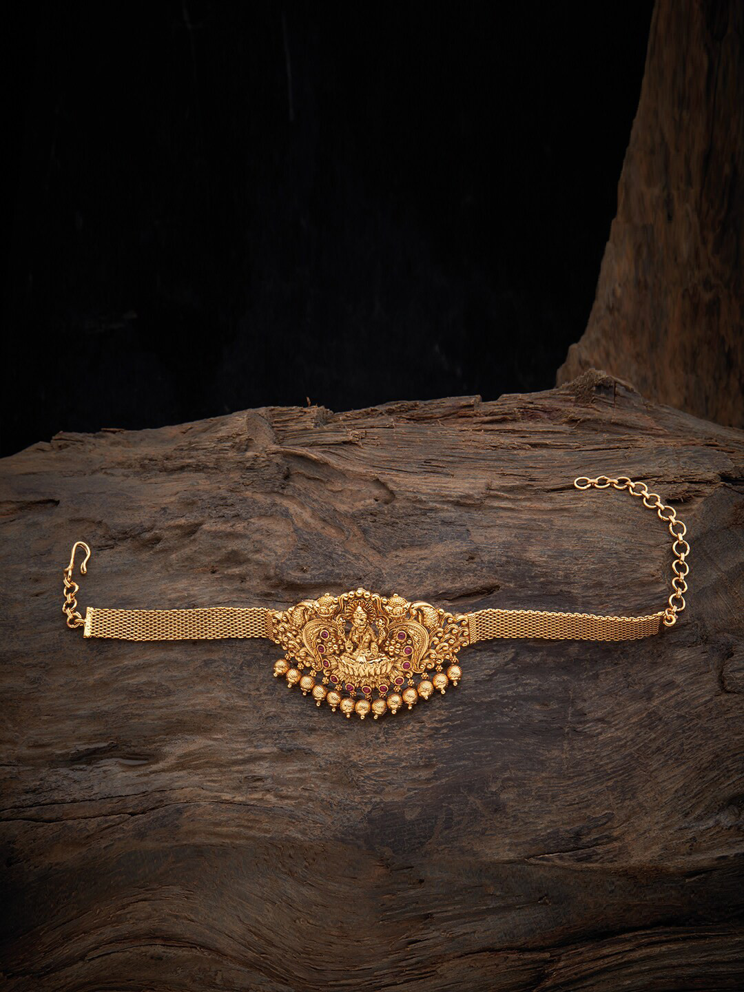 Buy Kushal's Fashion Jewellery Antique Gold Plated Armlet Bracelet ...