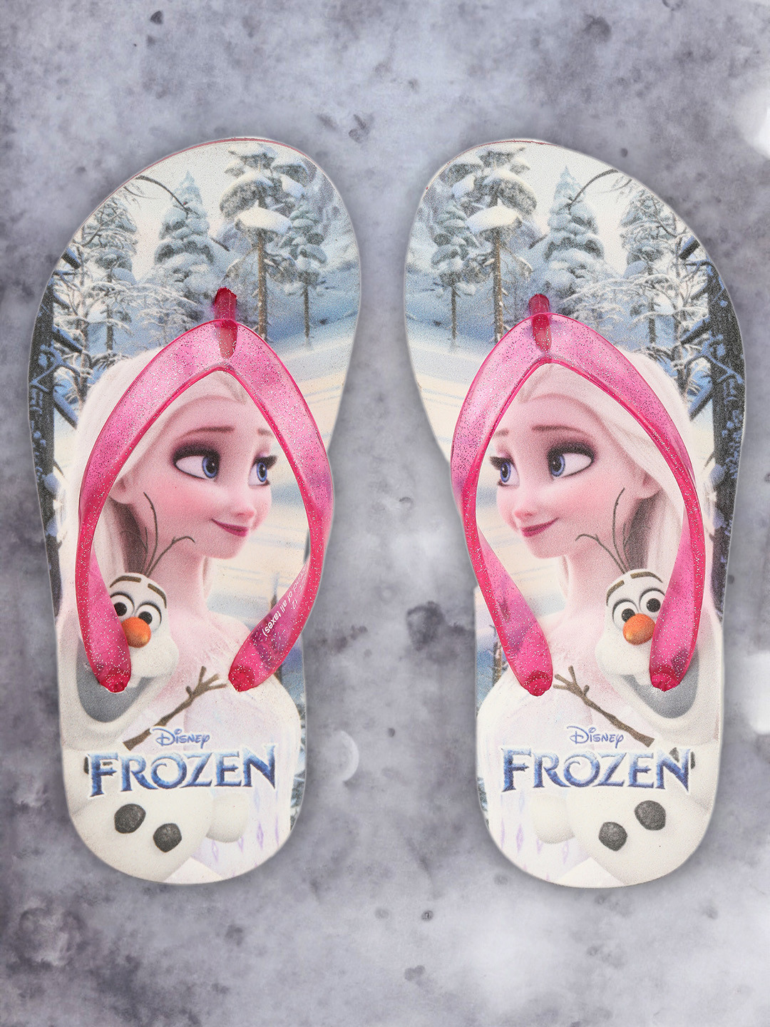 Buy Toothless Girls Disney Frozen Printed Thong Flip Flops - Flip Flops ...
