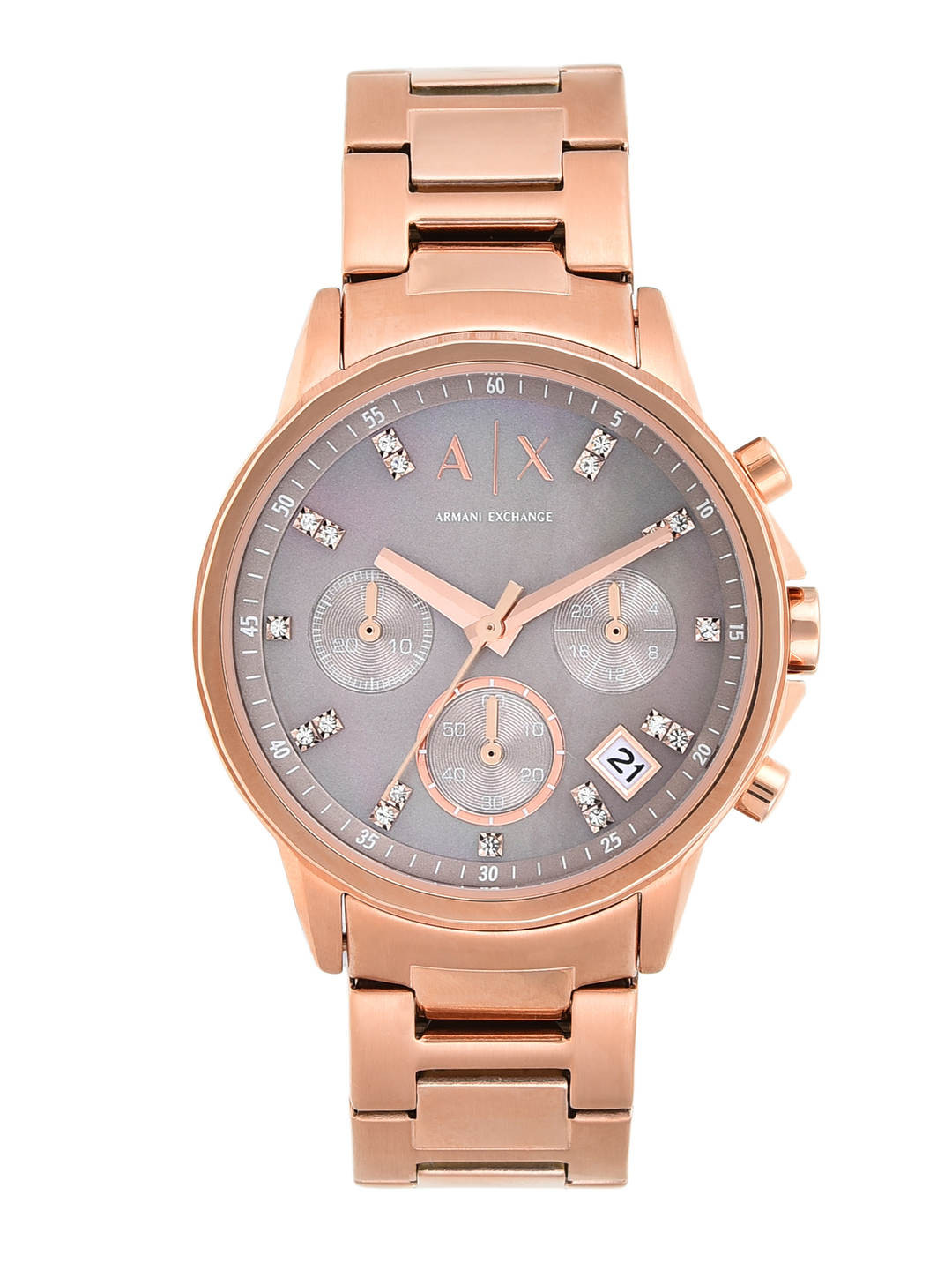 Buy Armani Exchange Women Charcoal Analogue And Digital Watch - Watches ...