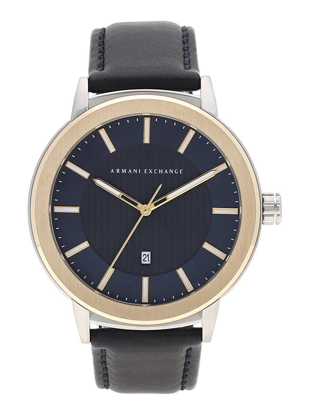 Buy Armani Exchange MADDOX Men Navy Blue Analogue Watch AX1463 ...