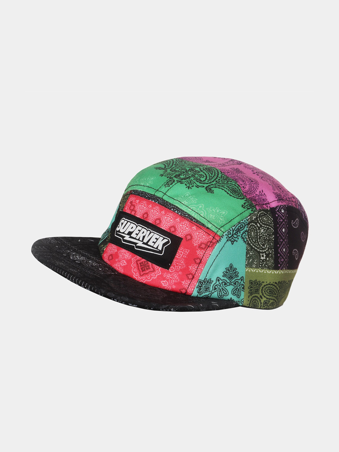 Buy SUPERVEK Paisley 5 Panel Cap Patchwork - Caps for Unisex 26138608 ...