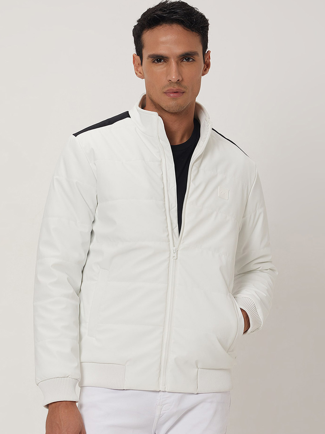 Buy Mufti Mock Collar Quilted Jacket - Jackets for Men 26146622 | Myntra