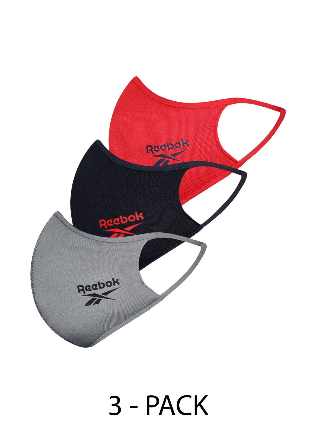 Buy Reebok Pack Of 3 Outdoor Face Cover Masks - Outdoor Masks for Men ...