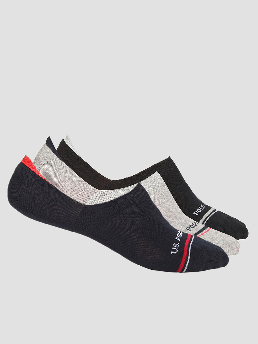 Buy U.S. Polo Assn. Men Pack Of 3 Anti Microbial Aloe Finish Shoe Liner ...