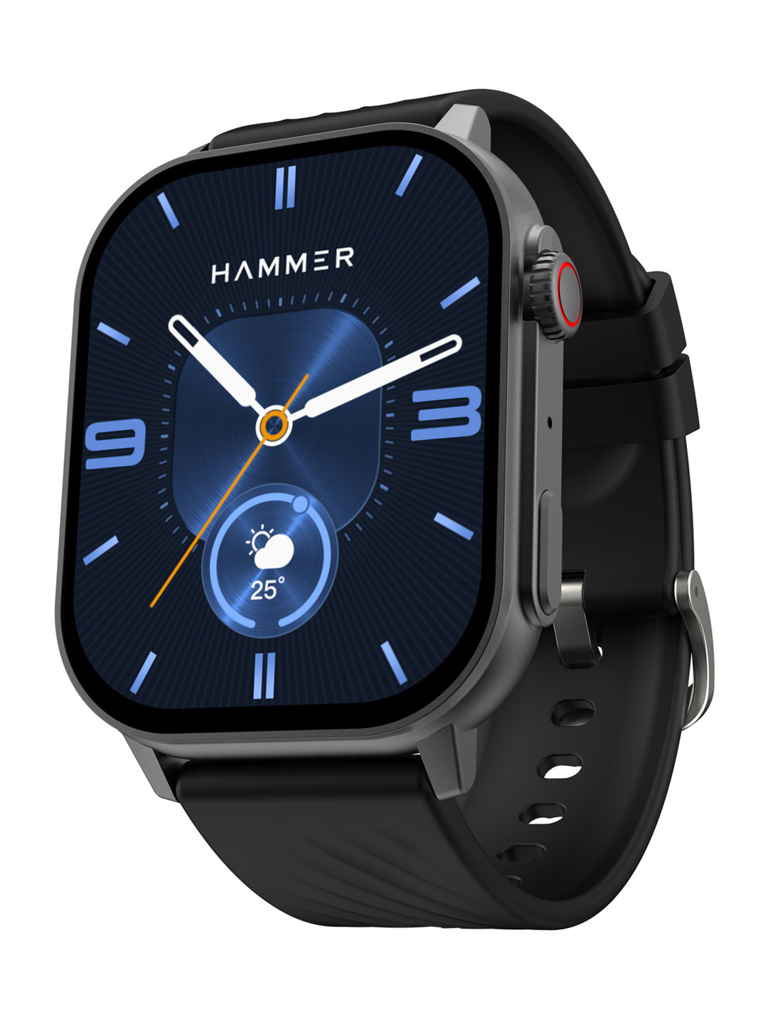 Buy HAMMER Power Black Arctic 2.04 Inch SUPER AMOLED Smart Watch With ...