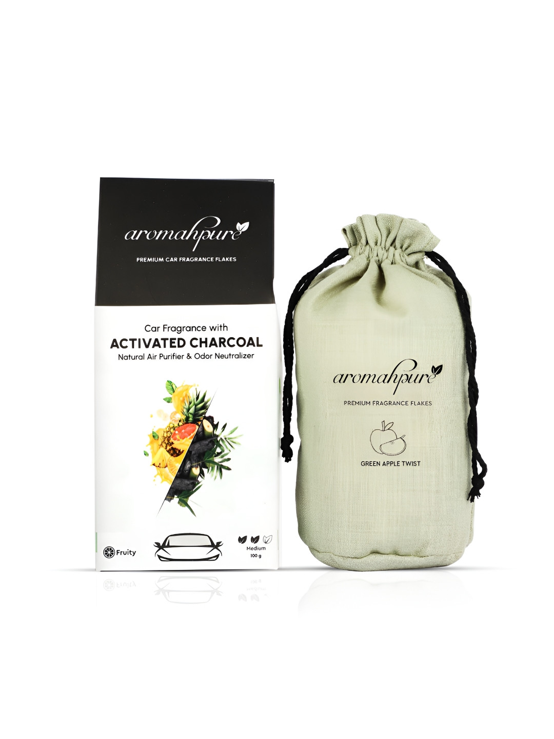Buy Aromahpure Home Perfume Flakes With Activated Charcoal Green Apple ...