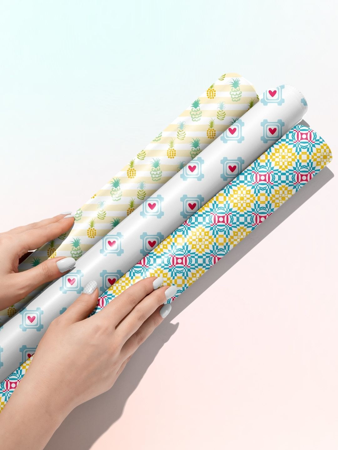 Buy Doodle Set Of 3 Printed Wrapping Papers - Stationery for Unisex ...