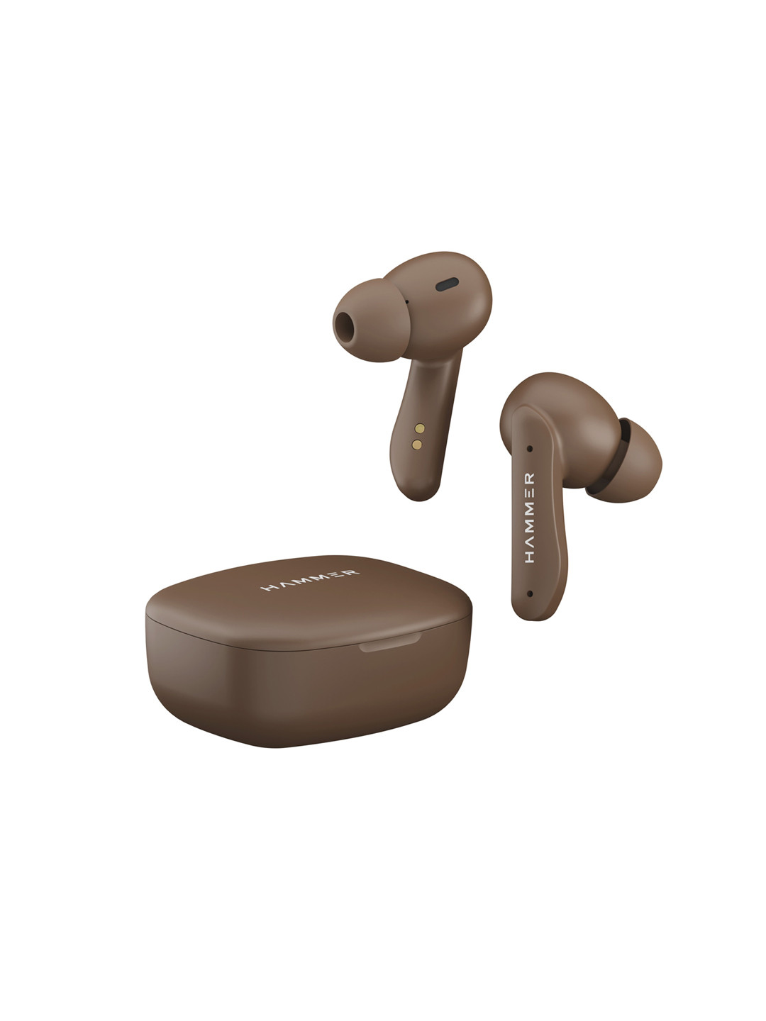 Buy HAMMER Brown Solitude Wireless Bluetooth Earbuds With ENC Touch ...