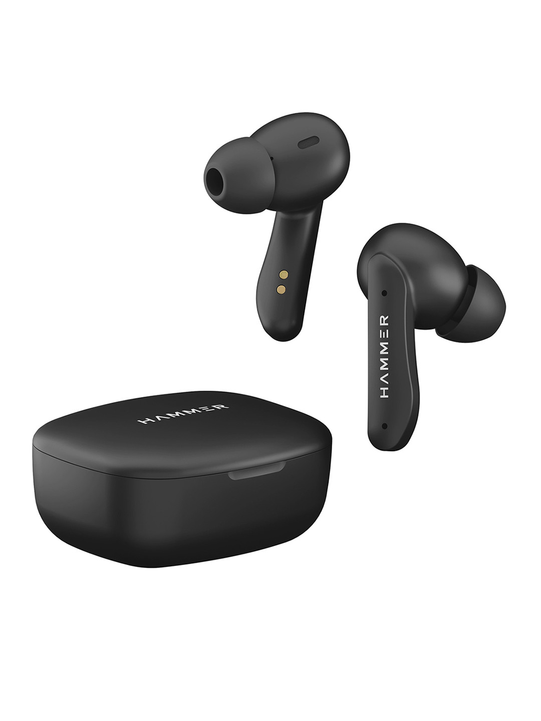 Buy HAMMER Black Solitude Wireless Bluetooth Earbuds With ENC Touch ...