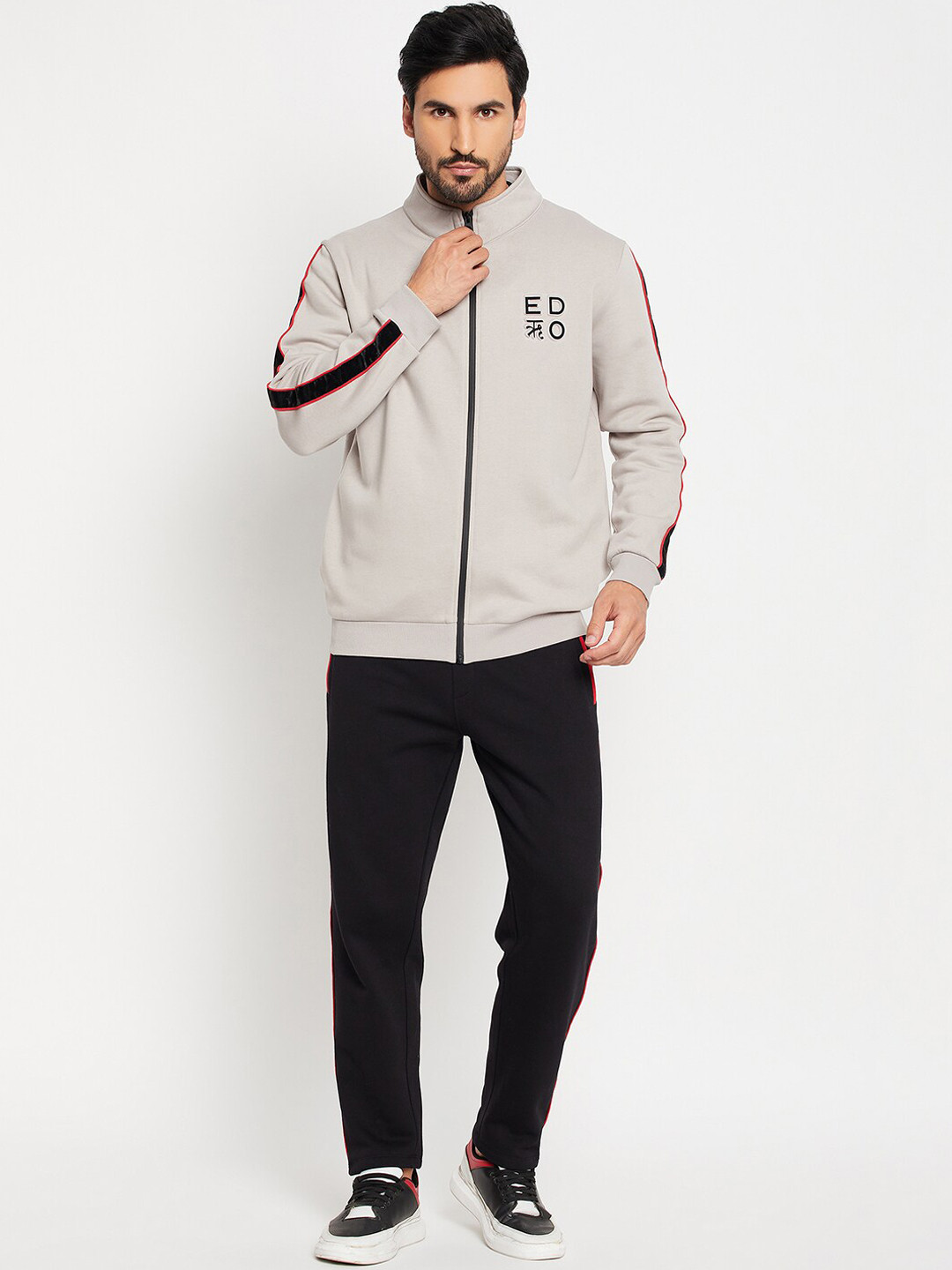 Buy EDRIO Men Embossed Tracksuits With Velvet Accents - Tracksuits for ...