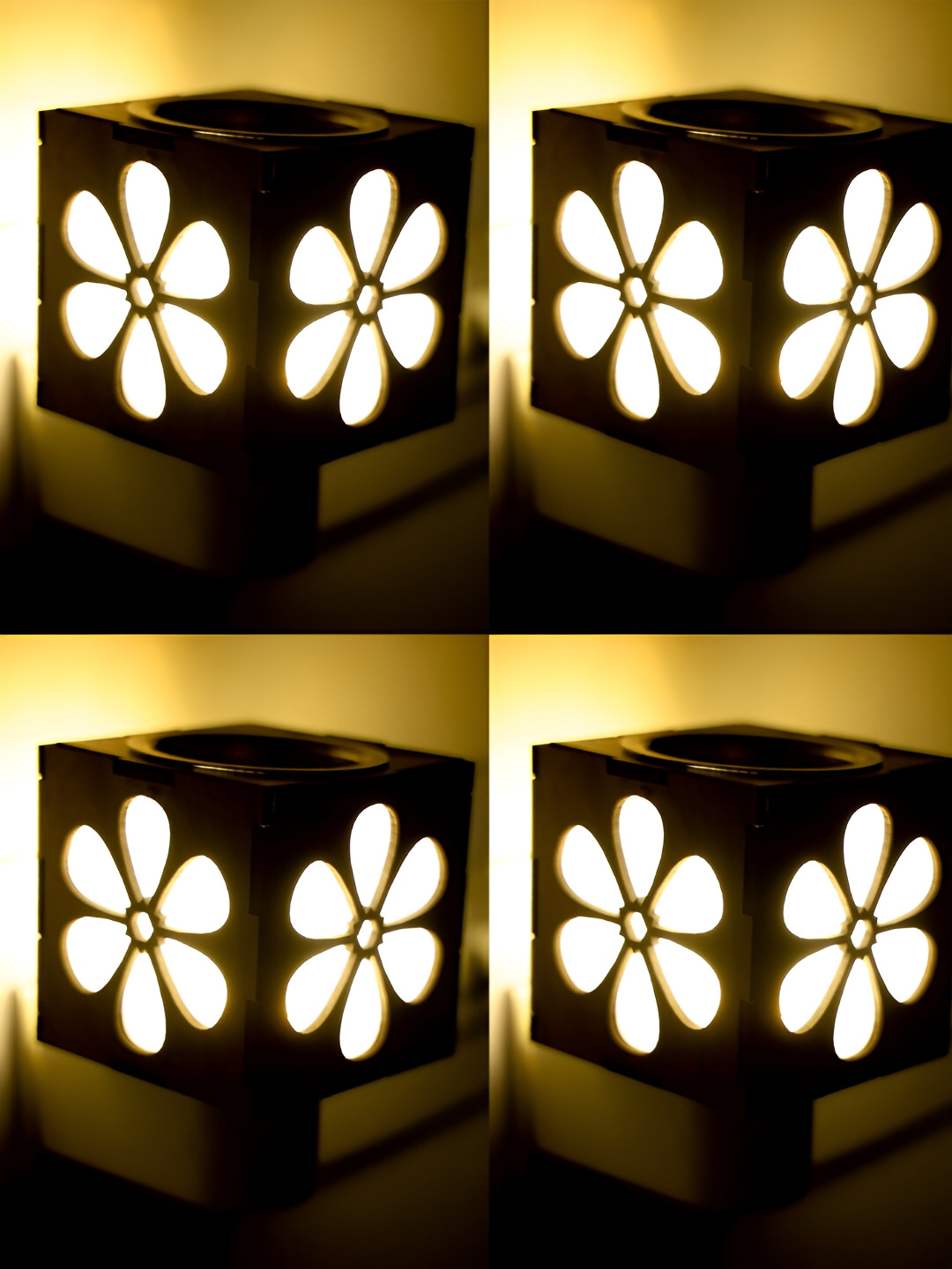 Buy Gojeeva Brown Wooden Camphor Diffuser Glass With Switch - Aroma Oil ...