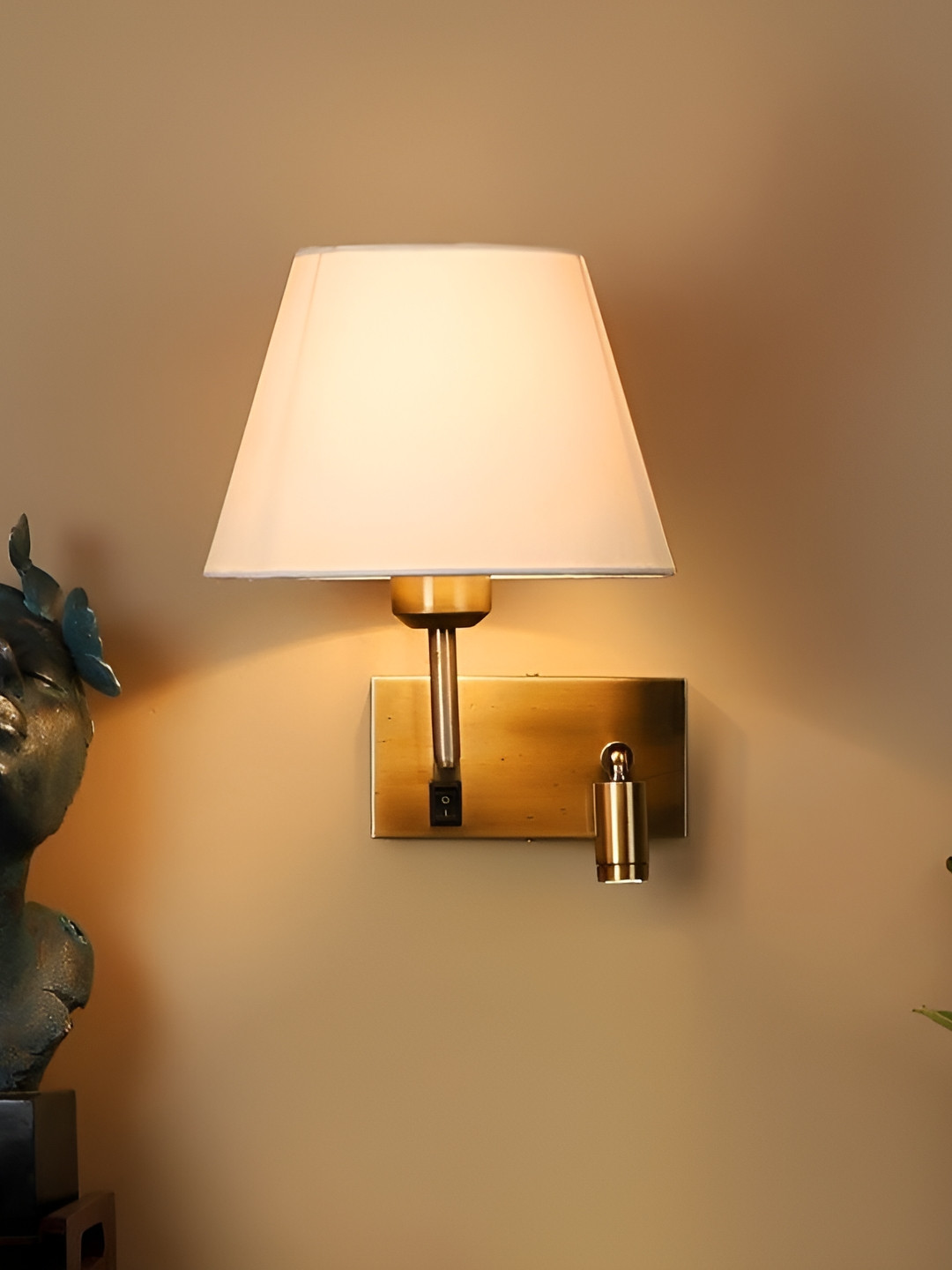 Buy ELIANTE Gold Toned Frustum Contemporary Wall Lamp - Wall Lamps for ...