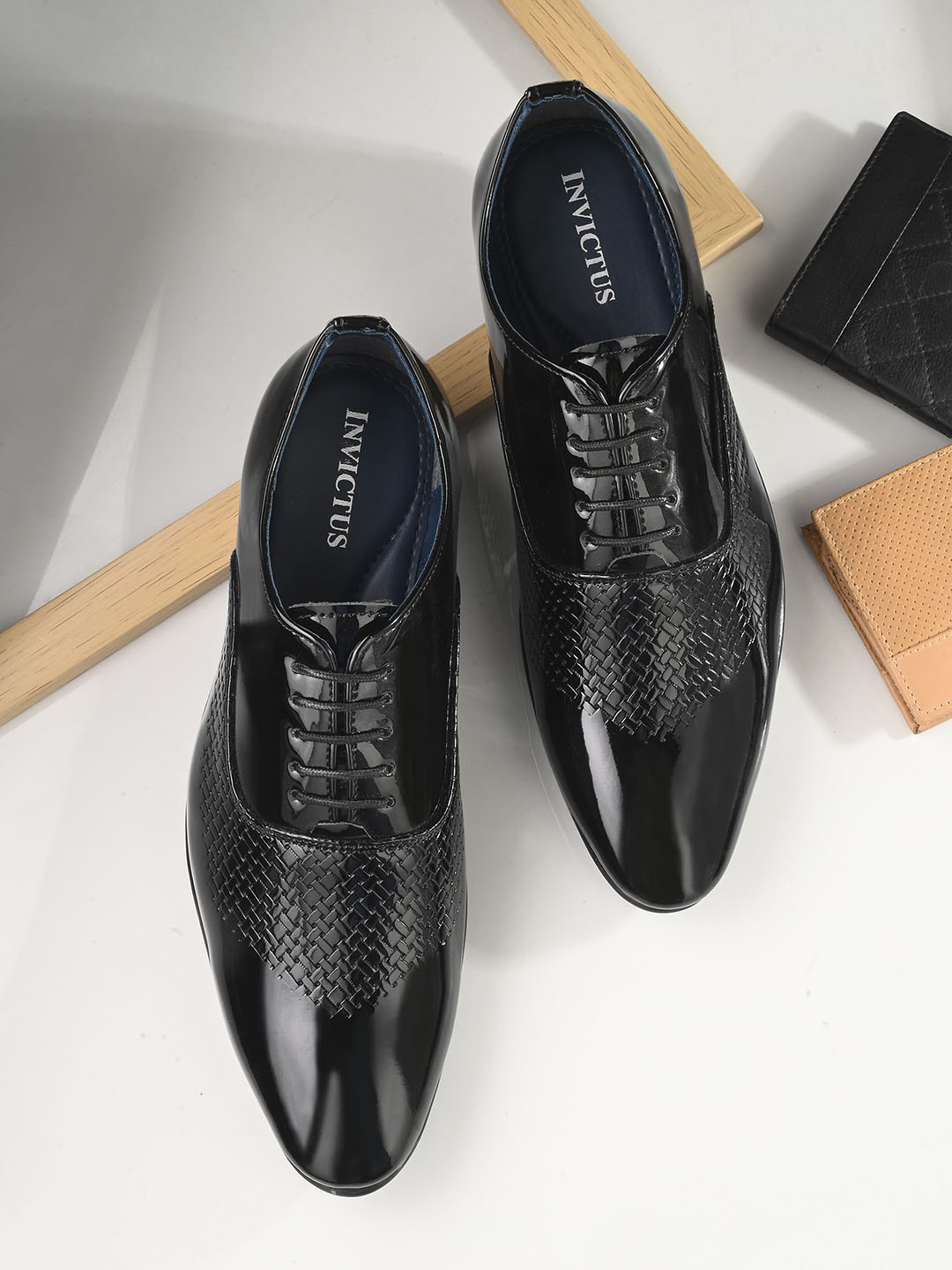 Buy INVICTUS Textured Comfort Fit Formal Oxfords - Formal Shoes for Men ...