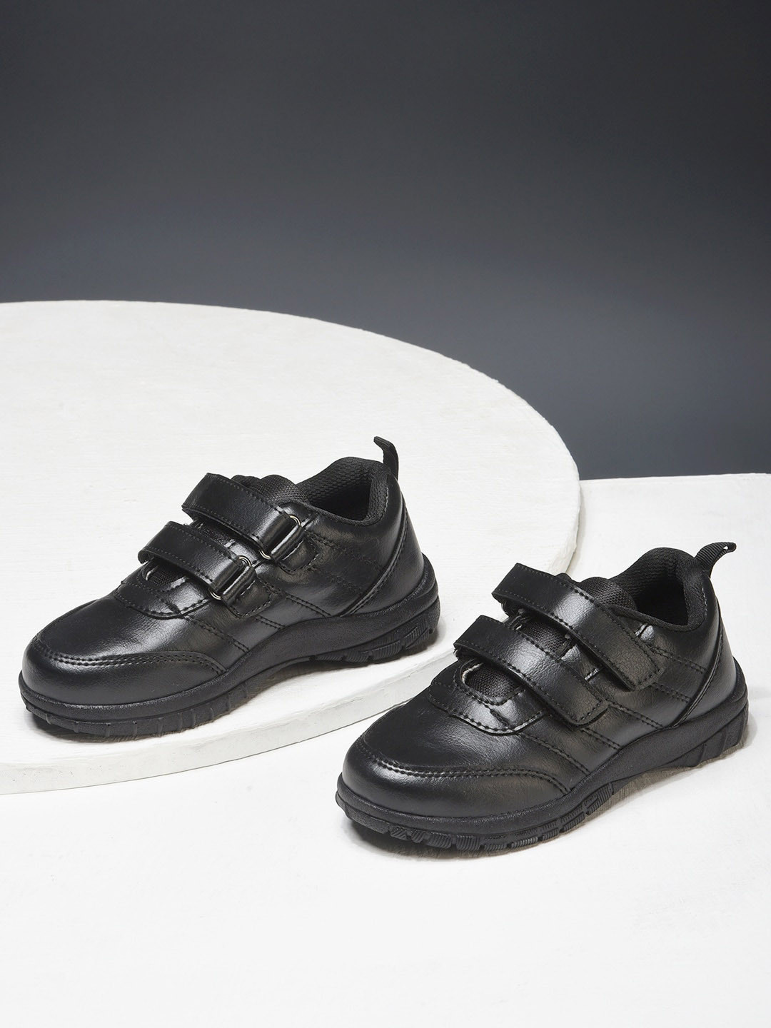 Buy LIBERTY Kids SCHOOLPTMV Solid Velcro Uniform School Shoes - Casual ...