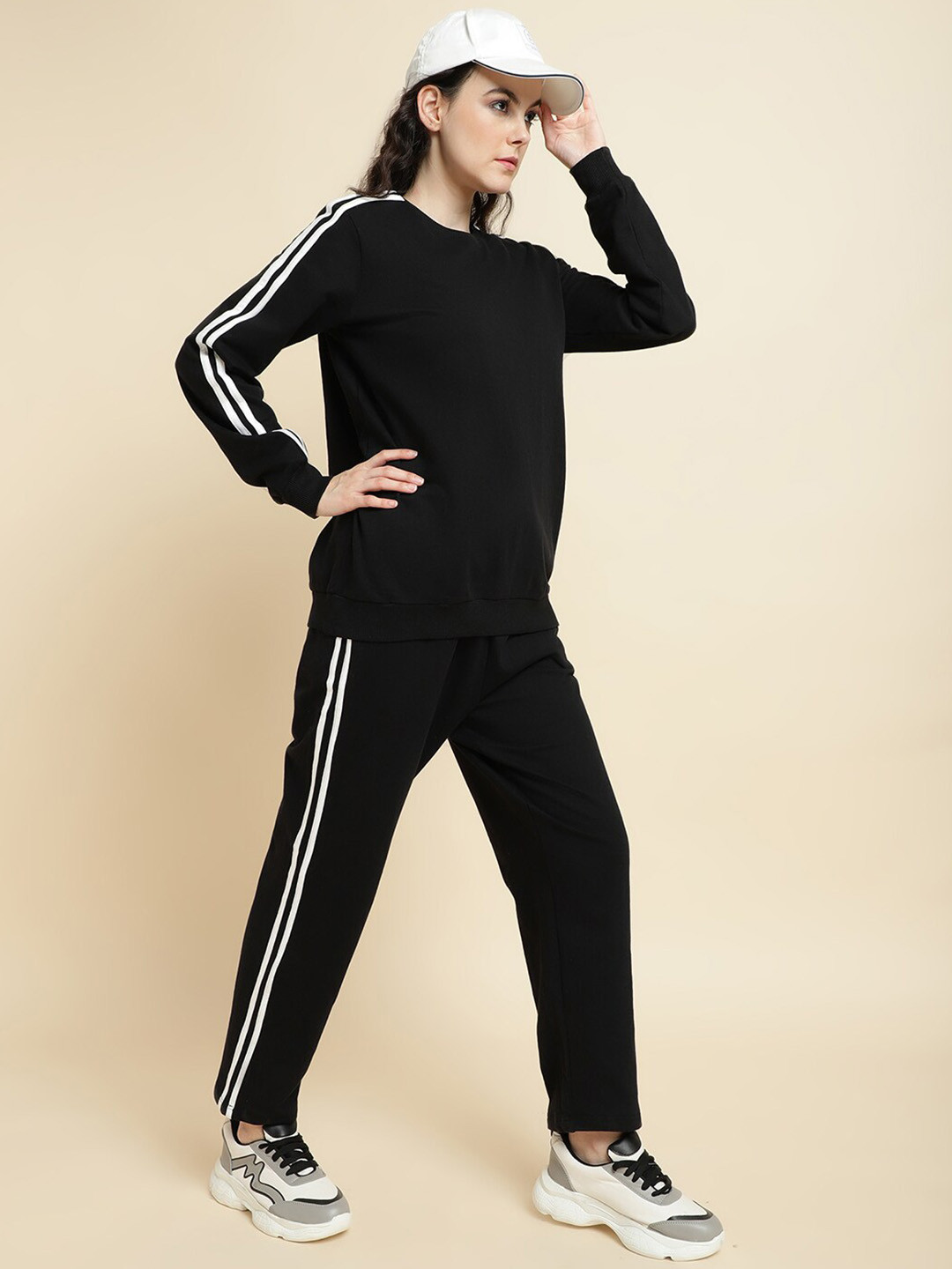 Buy UnaOne Terry Cotton Mid Rise Tracksuit - Tracksuits for Women ...