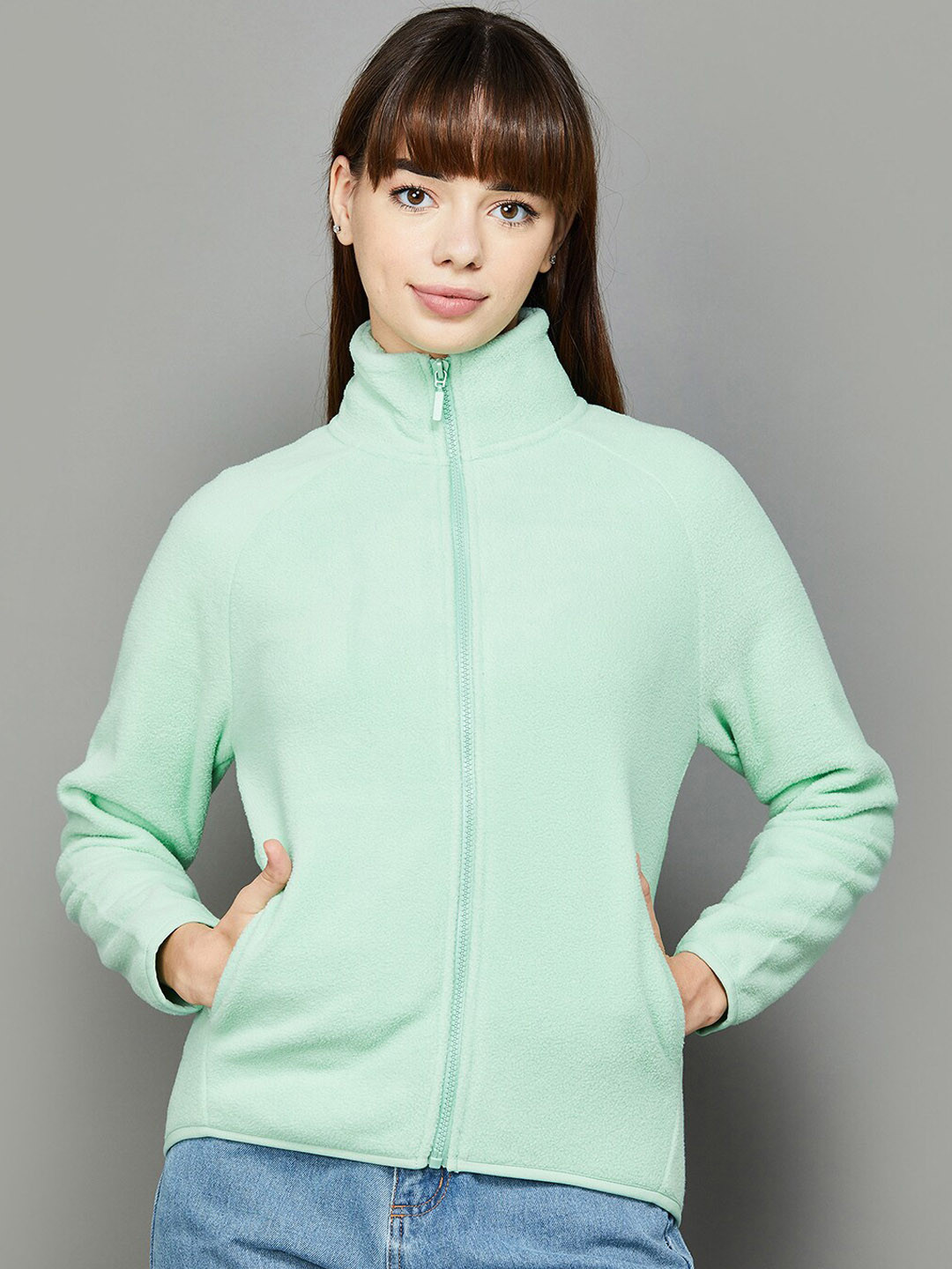 Buy Fame Forever By Lifestyle Stand Collar Sporty Jacket - Jackets for ...