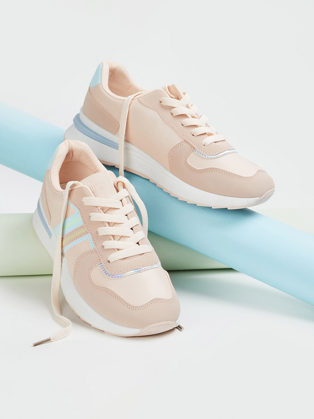 Buy Ginger By Lifestyle Women Comfort Insole Lace Up Sneakers - Casual ...