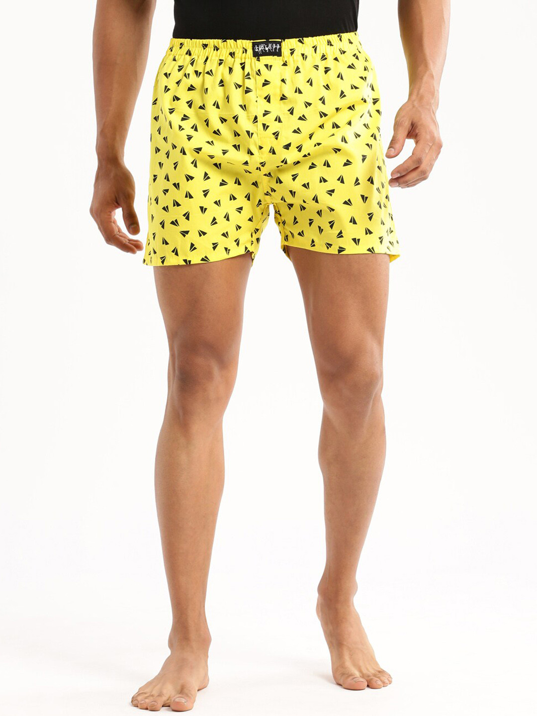 Buy SHOWOFF Men Printed Slim Fit Boxers AM 126 21_Yellow - Boxers for ...