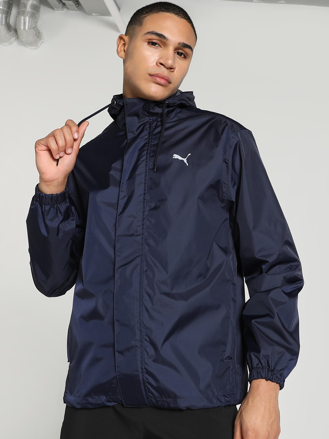 Buy Puma Hooded Regular Fit Rain Sporty Jacket - Jackets for Men ...