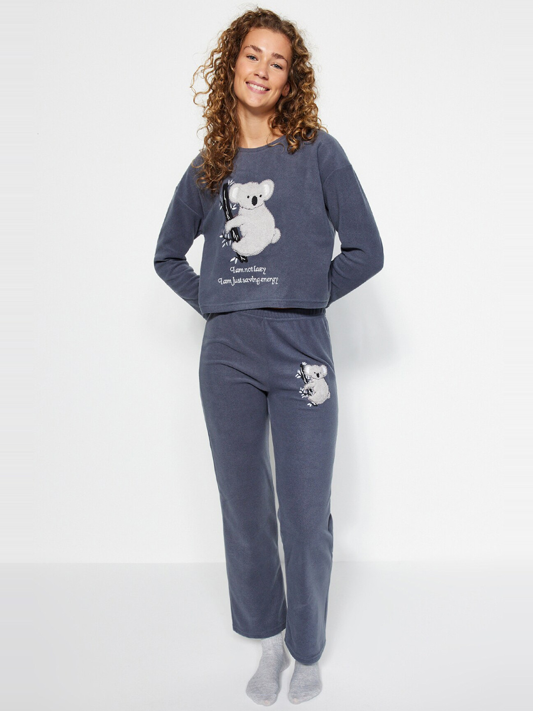 Buy Trendyol Graphic Printed Night Suit - Night Suits for Women ...