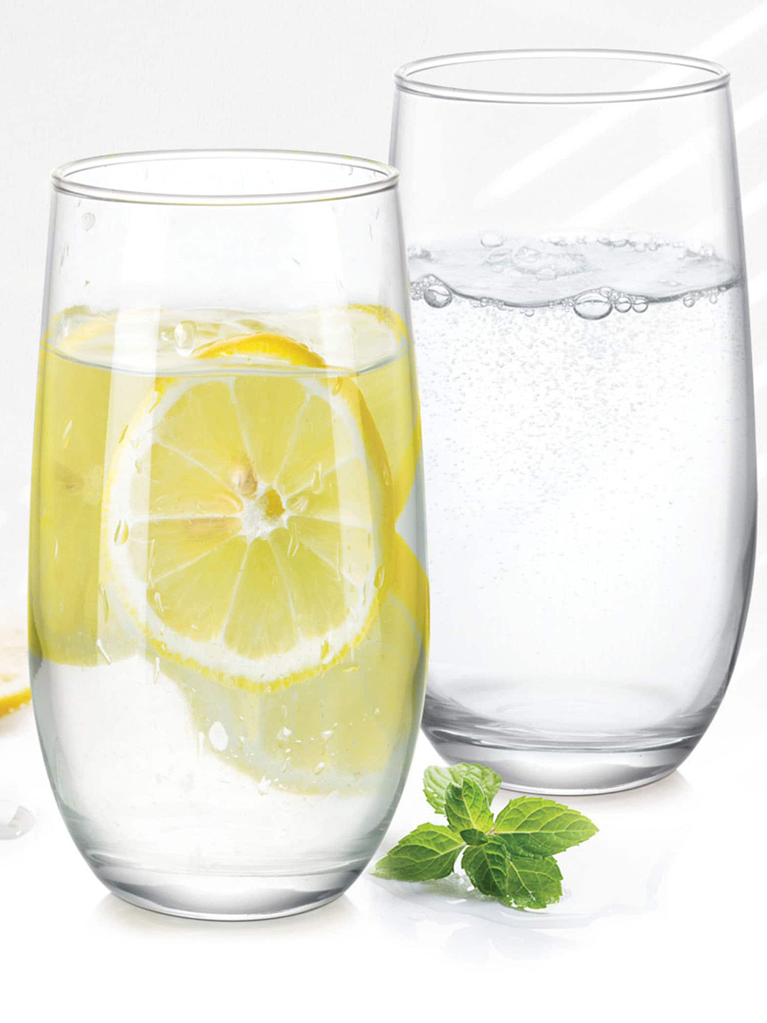 Buy Treo Tranparent 6 Pcs Sphero Water Tumbler Glasses 380 Ml Each ...