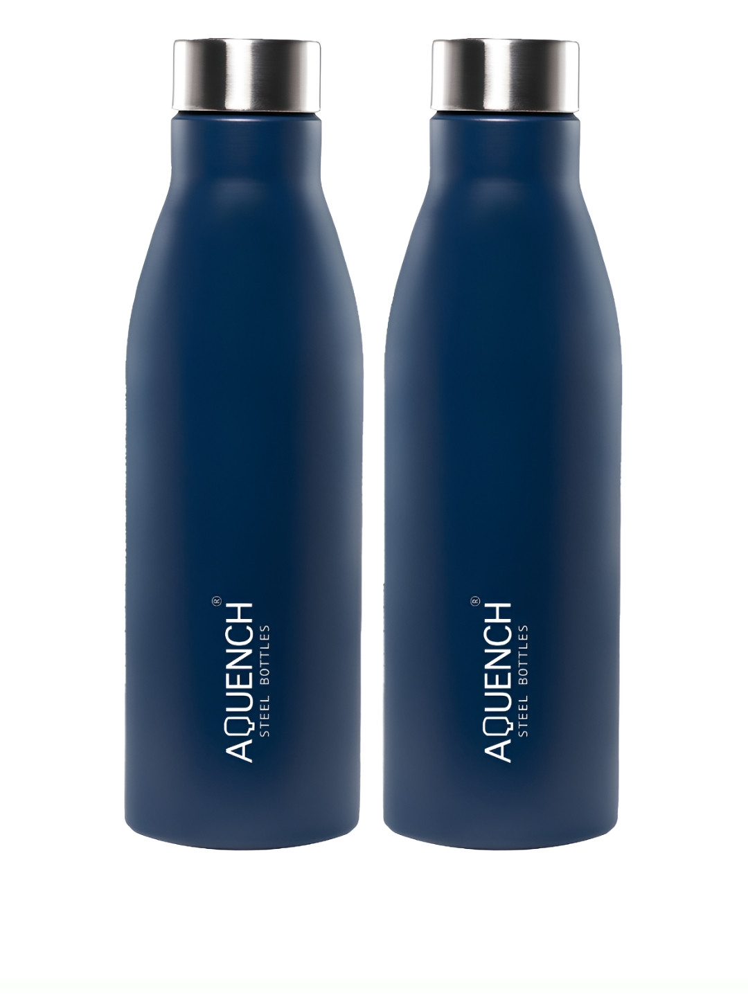 Buy AQUENCH Blue 2 Pieces Stainless Steel Water Bottle 1ltr - Water ...