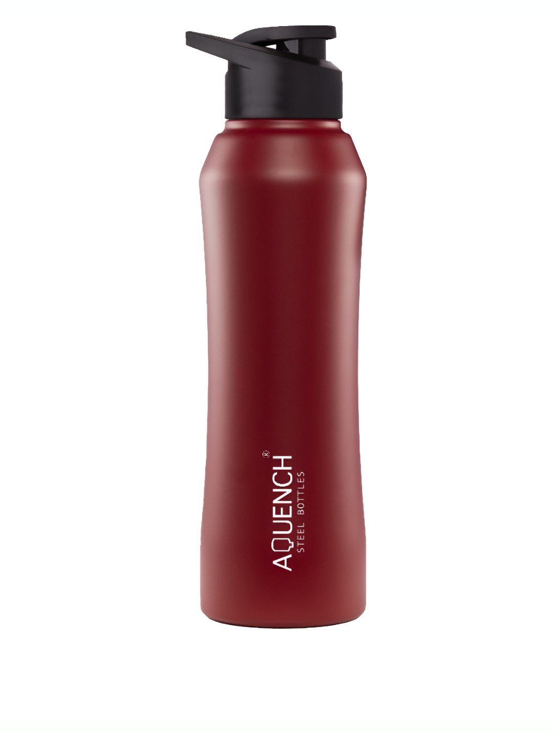 Buy AQUENCH Red& Black Single Stainless Steel Solid Water Bottle 1L ...
