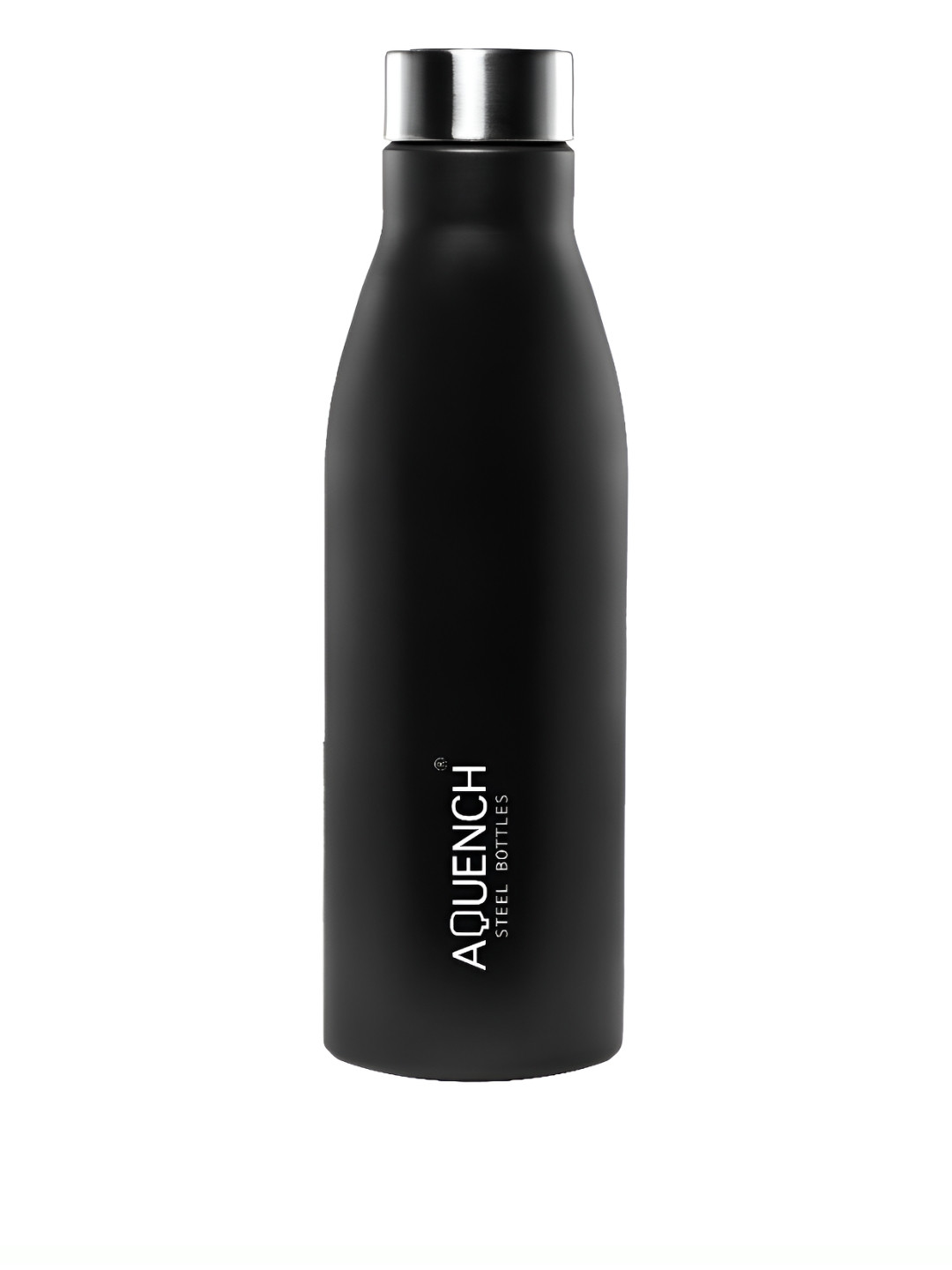 Buy AQUENCH Black Single Stainless Steel Solid Water Bottle - Water ...