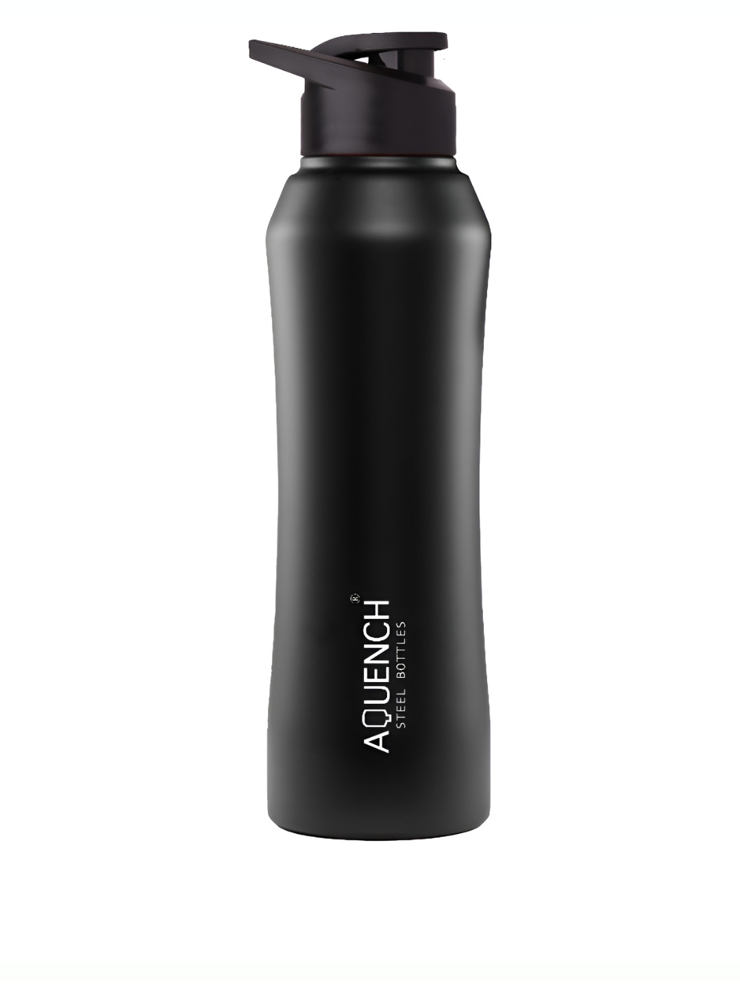 Buy AQUENCH Black Single Stainless Steel Solid Water Bottle 1L - Water ...