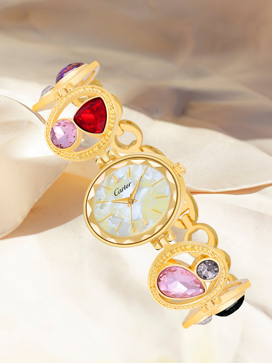 Buy Sandy D Carter Women Straps Analogue Watch Sandy D Carter 118 GD ...