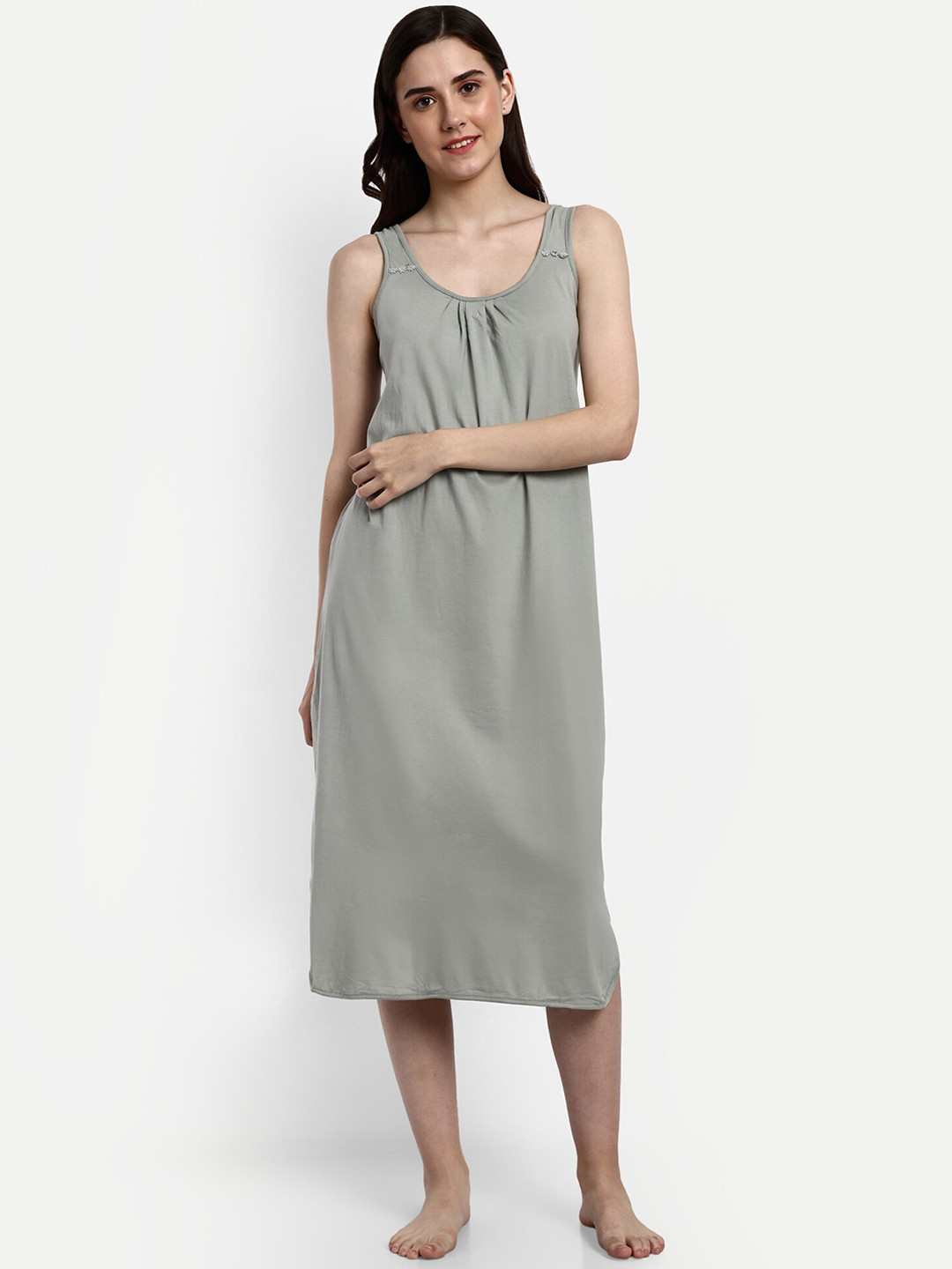 Buy BLAZON Pure Cotton Nighty Slip - Slips for Women 26251706 | Myntra