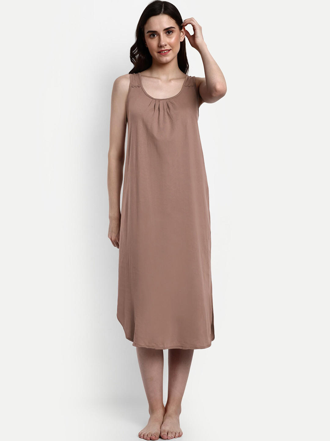 Buy BLAZON Pure Cotton Nighty Slip - Slips for Women 26251708 | Myntra