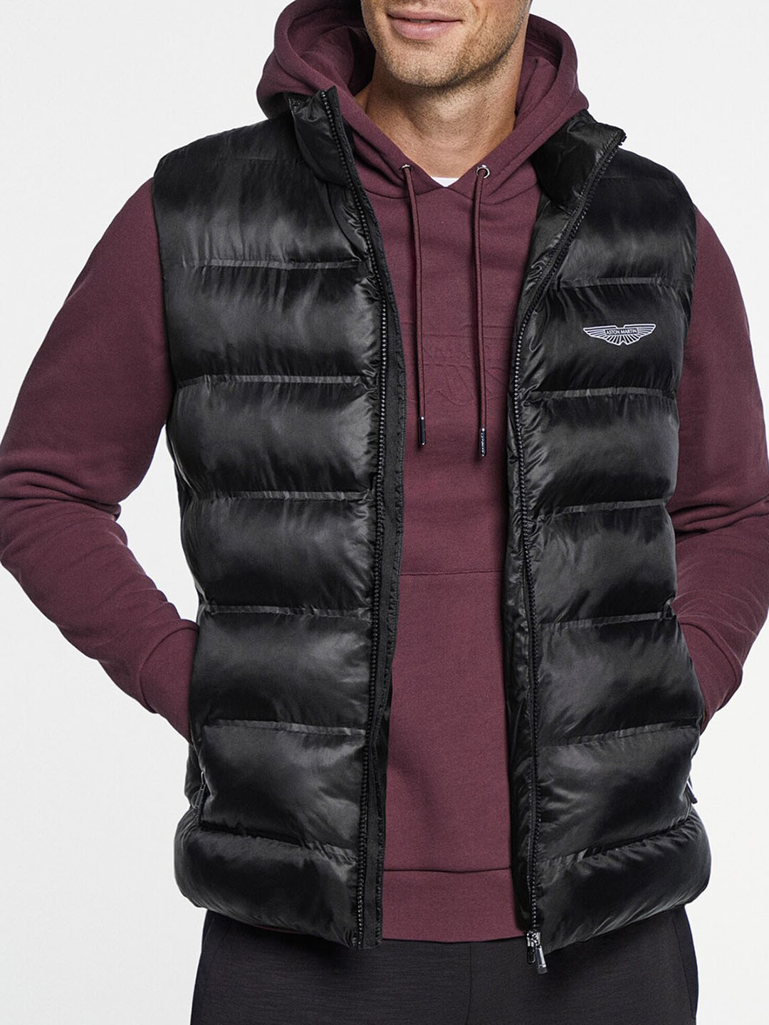 Buy HACKETT LONDON Mock Collar Sleeveless Puffer Jacket - Jackets for ...