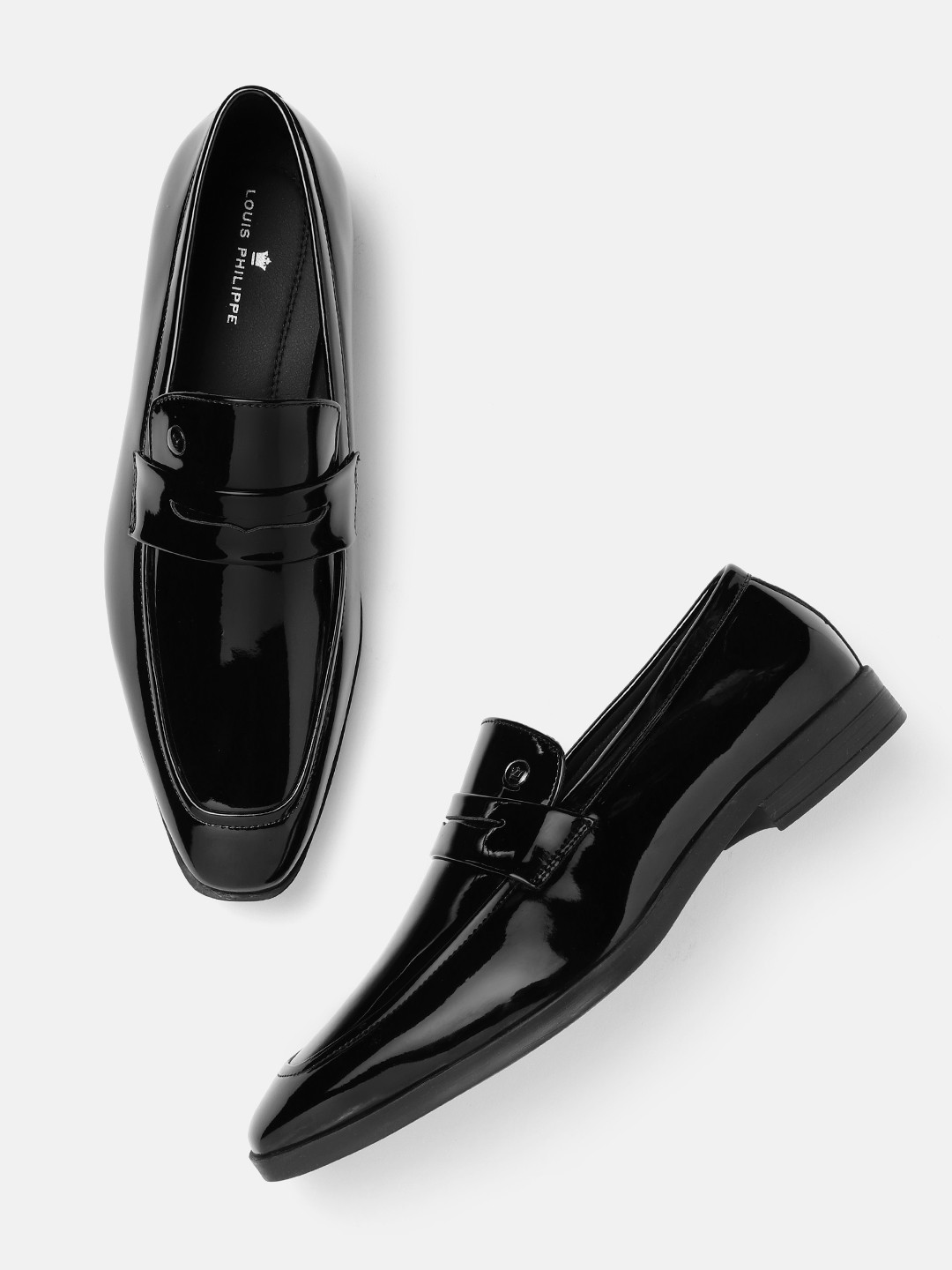 Buy Louis Philippe Men Formal Leather Penny Loafers - Formal Shoes for ...