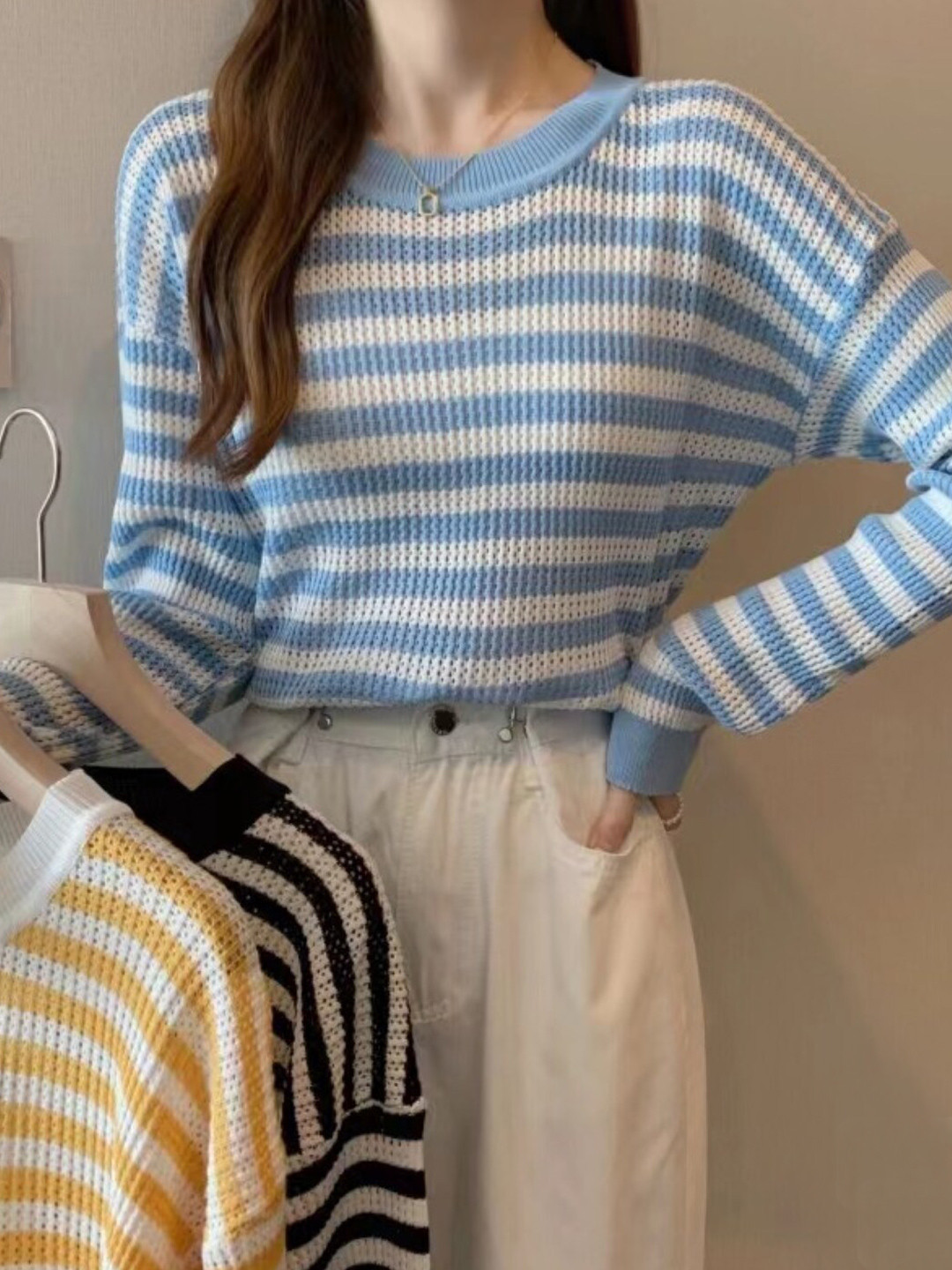 Buy StyleCast Blue Teen Girls Horizontal Striped Top - Tops for Girls ...