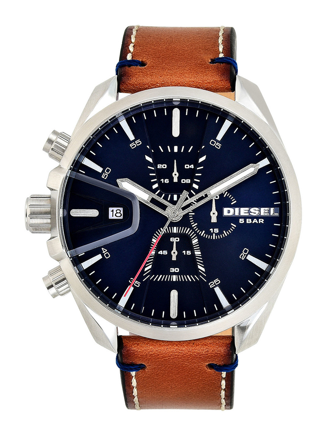 Buy DIESEL Men Blue & Silver Toned Analogue Watch - Watches for Men ...