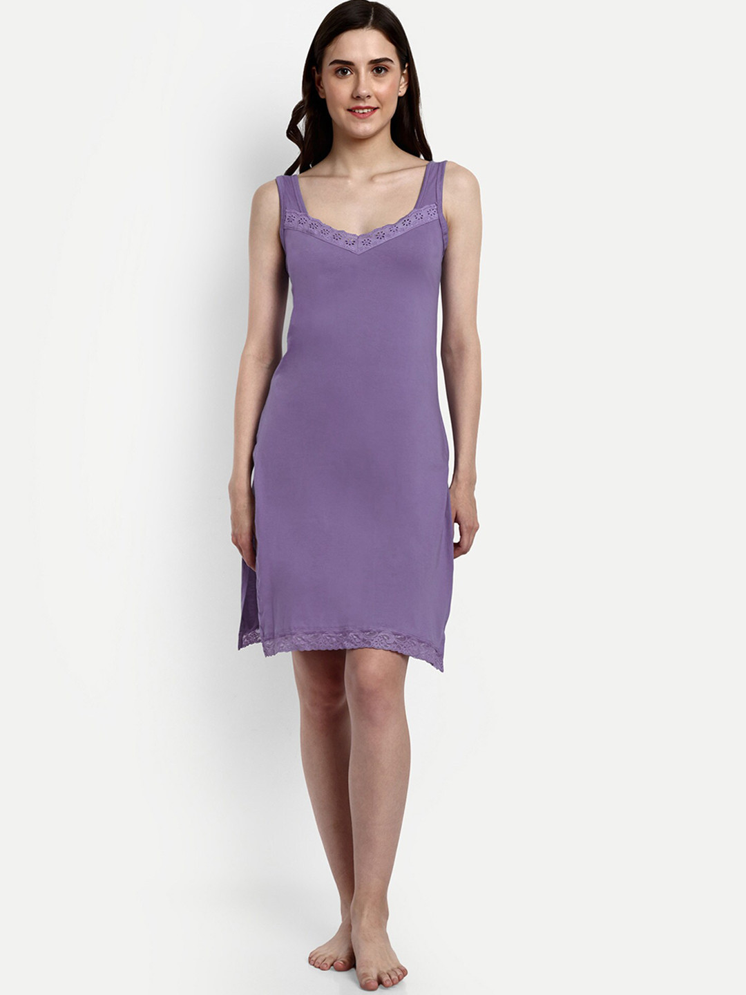 Buy BLAZON Lace Detail Pure Cotton Full Slip - Slips for Women 26274764 ...