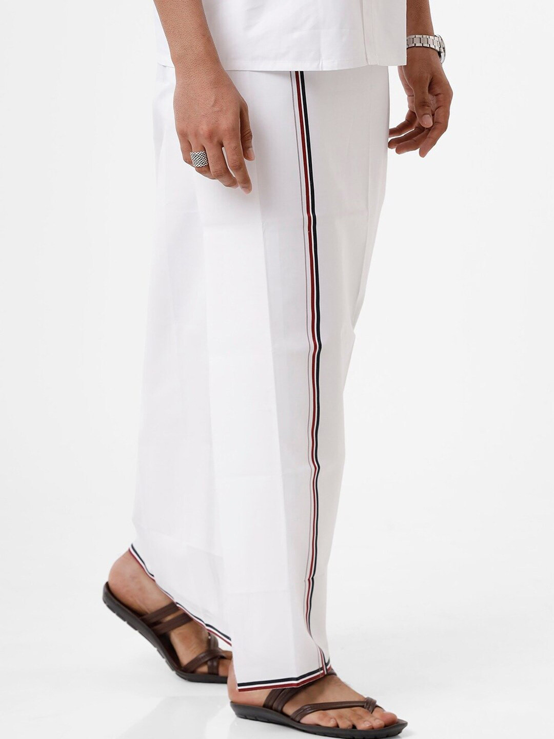 Buy Ramraj Men Cotton Solid Single Layer Dhoti - Dhotis for Men ...