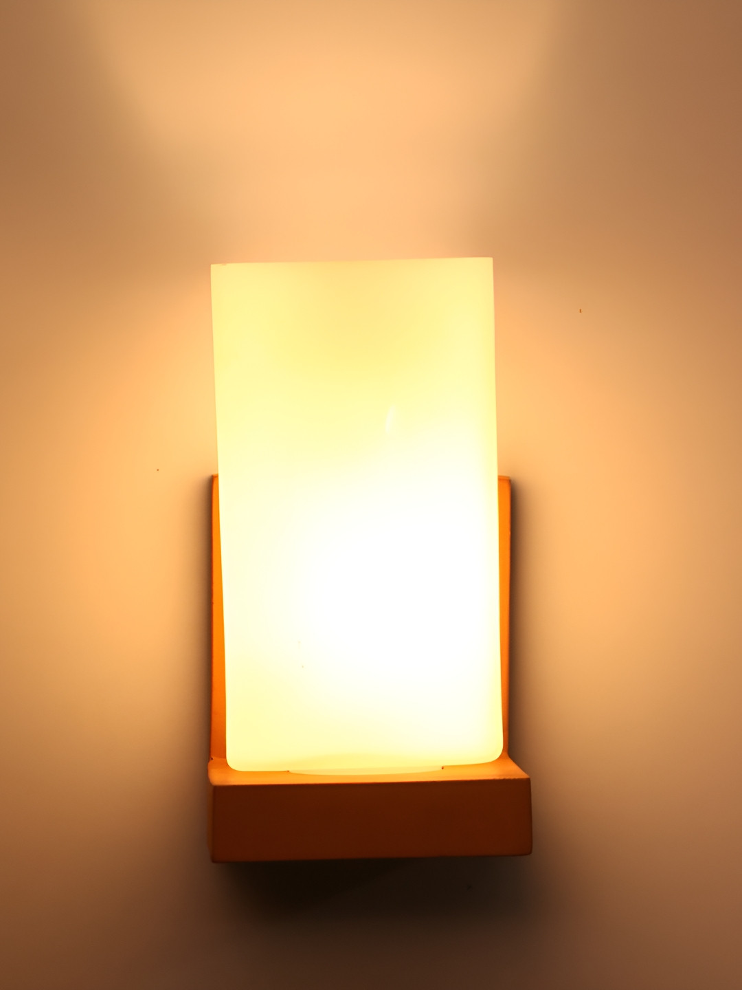 Buy Afast White Glass Rectangular Wall Lamp - Wall Lamps for Unisex ...