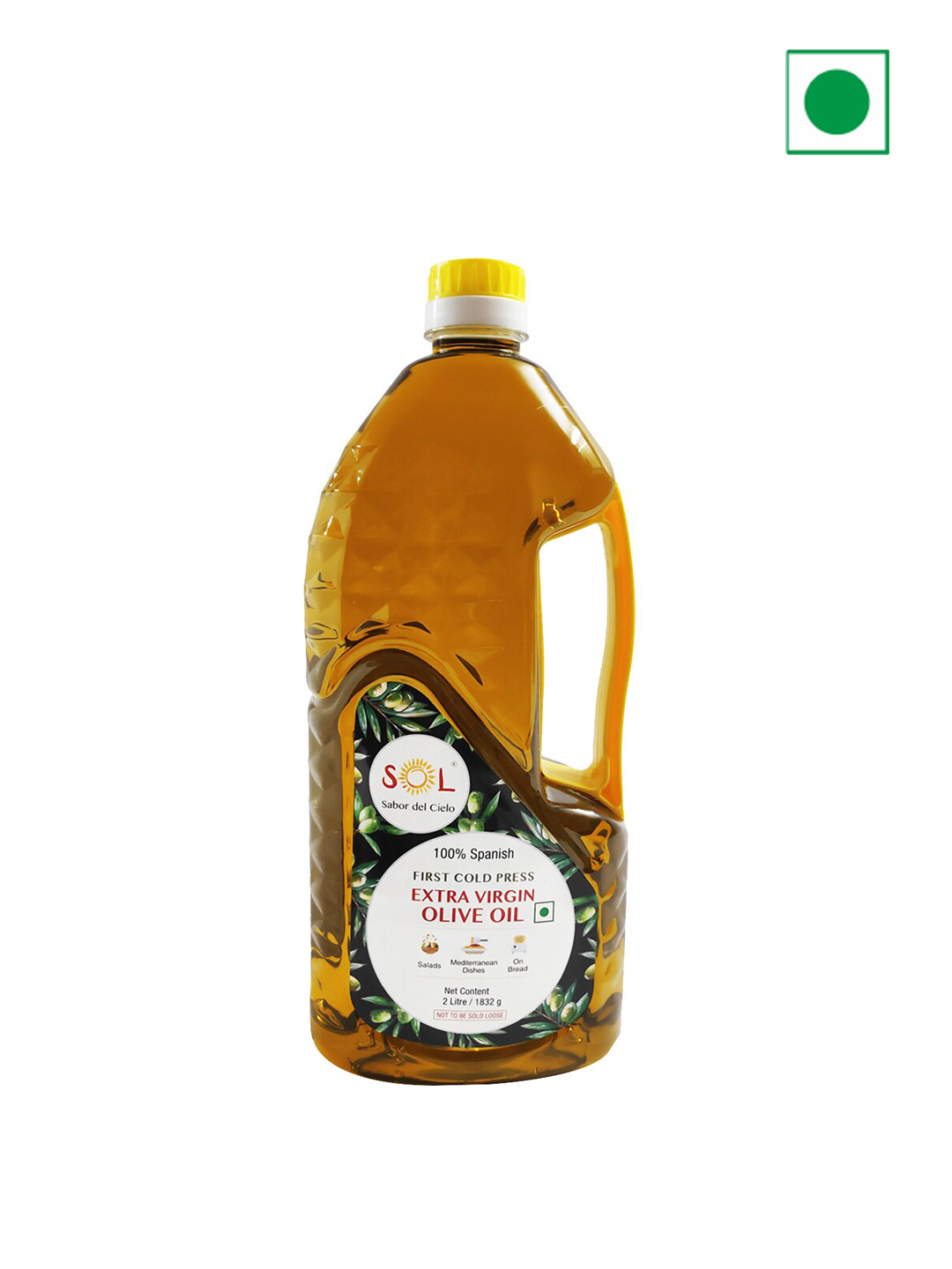 Buy Sol 100% Spanish Extra Virgin Olive Oil 2L - Cooking Oil for Unisex ...
