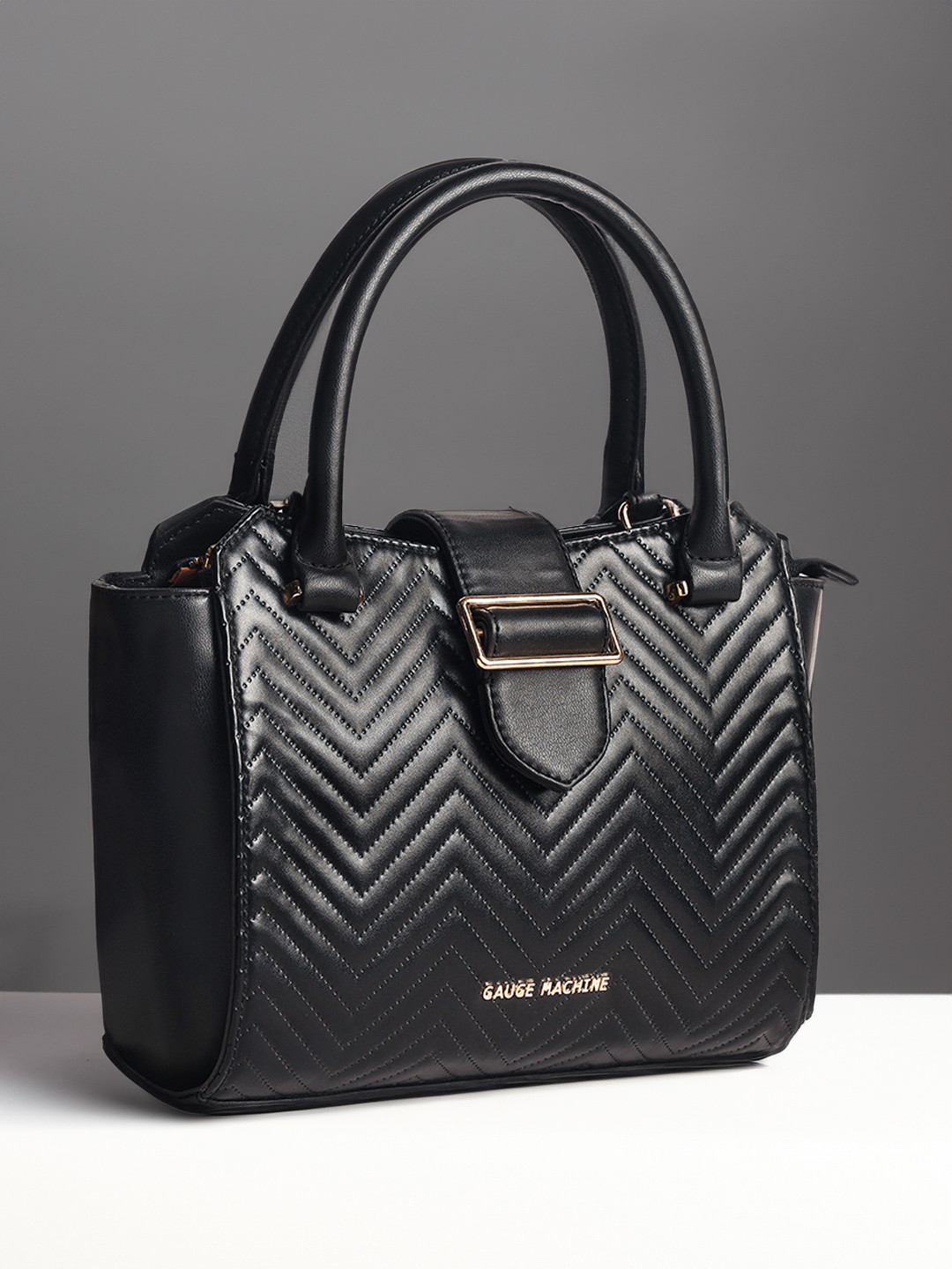 Buy Gauge Machine Textured Structured Lumin Luxe Handheld Bag ...