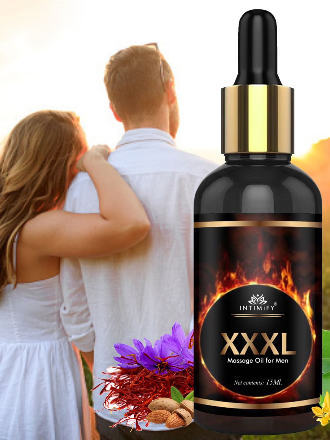 Buy INTIMIFY Men XXXL Massage Oil 15ml - Massage Oils for Unisex ...