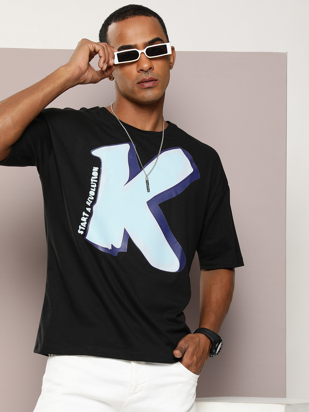 Buy Kook N Keech Men Brand Logo Printed Pure Cotton T Shirt - Tshirts ...
