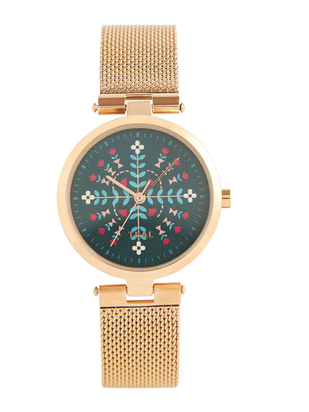 Buy TEAL BY CHUMBAK Women Embellished Dial Bracelet Analogue Watch ...