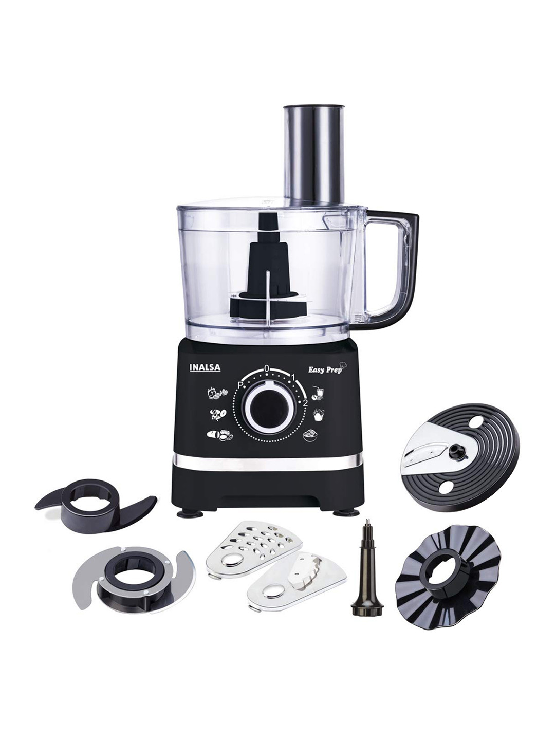 Buy Inalsa Black Electric Food Processor Easy Prep Electric Chopper ...