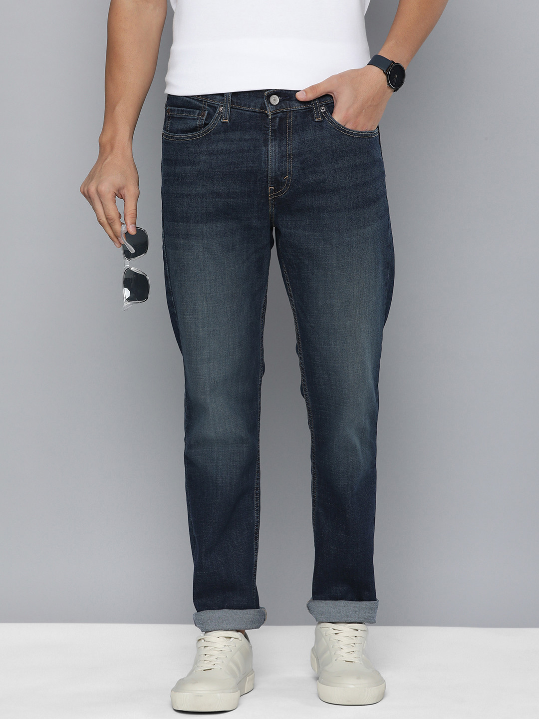 Buy Levis Men Low Rise 511 Slim Fit Heavy Fade Stretchable Jeans ...