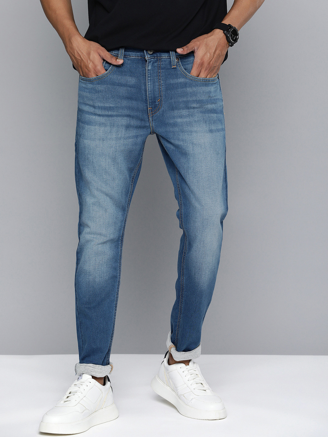 Buy Levis Men Low Rise Skinny Taper Fit Light Fade Stretchable Jeans ...